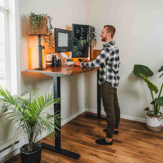Robust Aircraft Aluminum Dual Monitor Arms | EFFYDESK