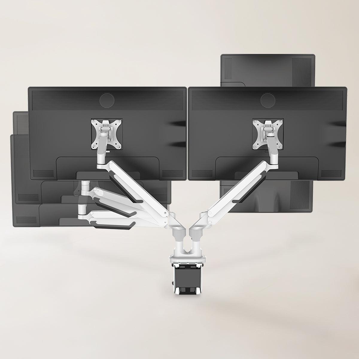 Robust Aircraft Aluminum Dual Monitor Arms | EFFYDESK